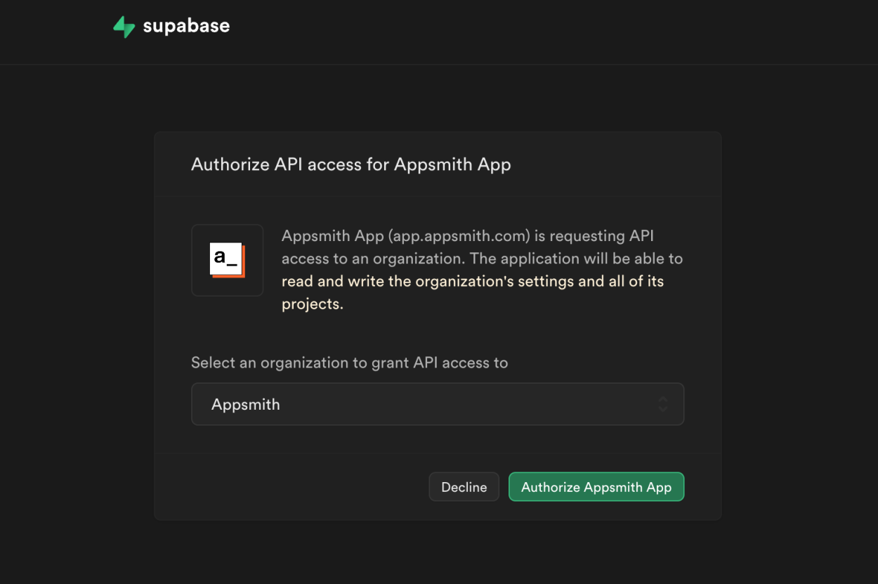 Integrating Supabase With Appsmith Using Oauth2 Appsmith Community Portal